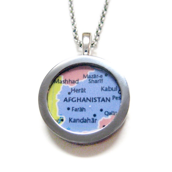 Kiola Designs | Jewelry | Afghanistan Map Pendant Unisex Necklace | Poshmark